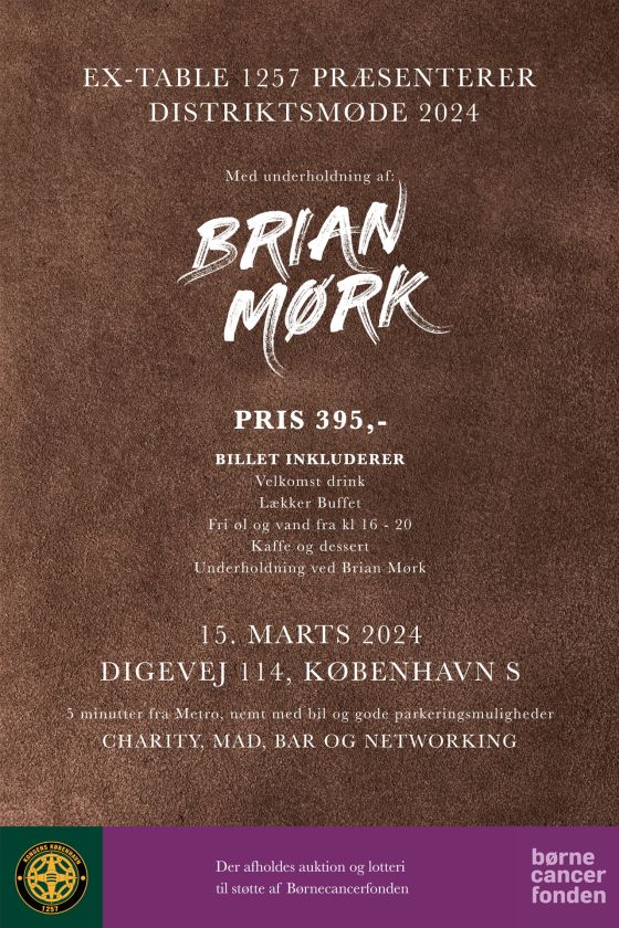 Ex-tabel distriktsmøde 6 + 8 | EX-TABLE 1257 KONGENS KØBENHAVN